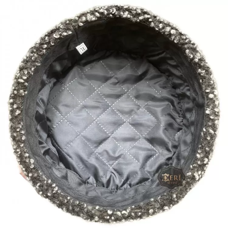 Gray Fur Hat - Authentic Caucasian Hat Made of Lambskin
