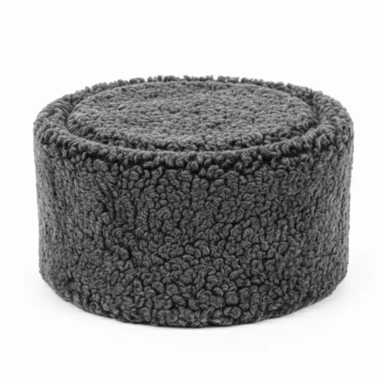 Gray Leather Kalpak Papakha | Traditional Caucasian Hat